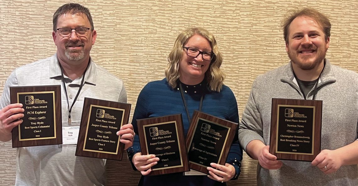 Newton News, PCM Explorer, Jasper County Tribune secure 5 first-place ...