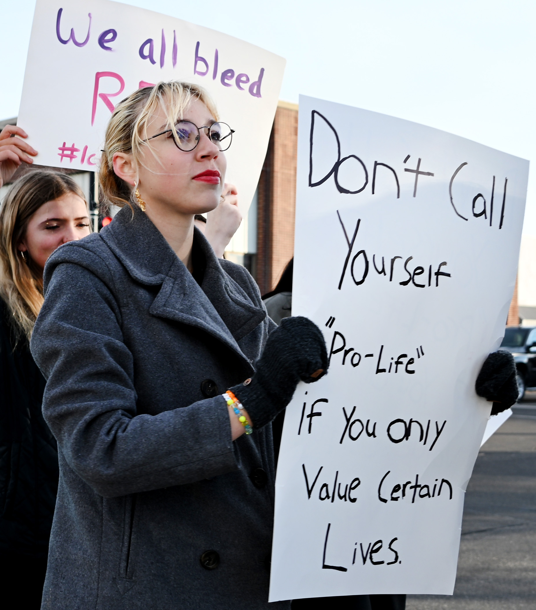 Newton High School students protest ICE in downtown demonstration