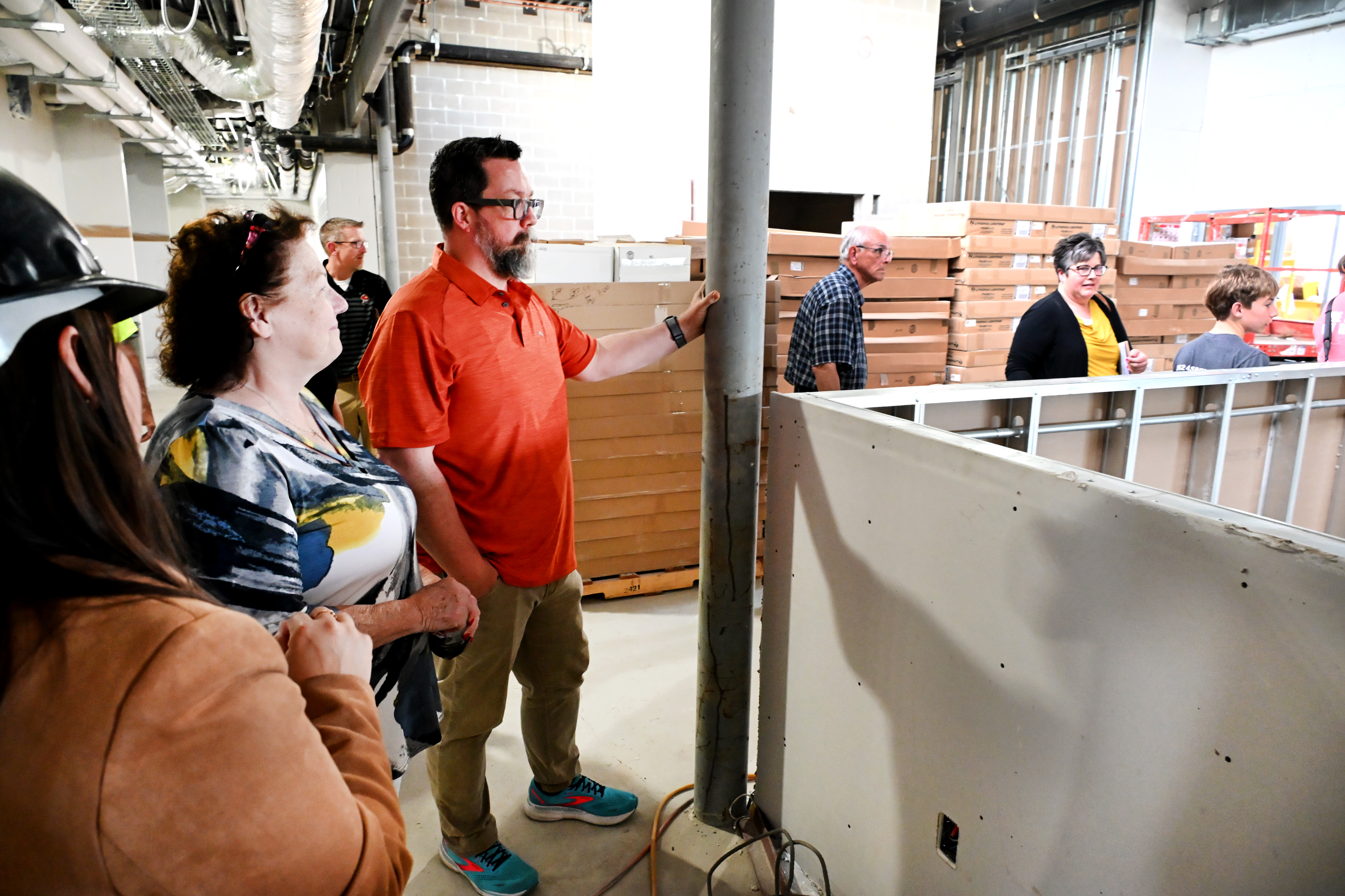 NCSD school board tours Aurora Heights progress